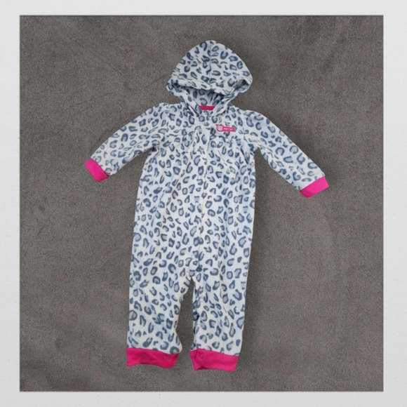 Carter's | Pajamas | Leopard Print Daddys Girl Fleece Jumper Kids 9m ...